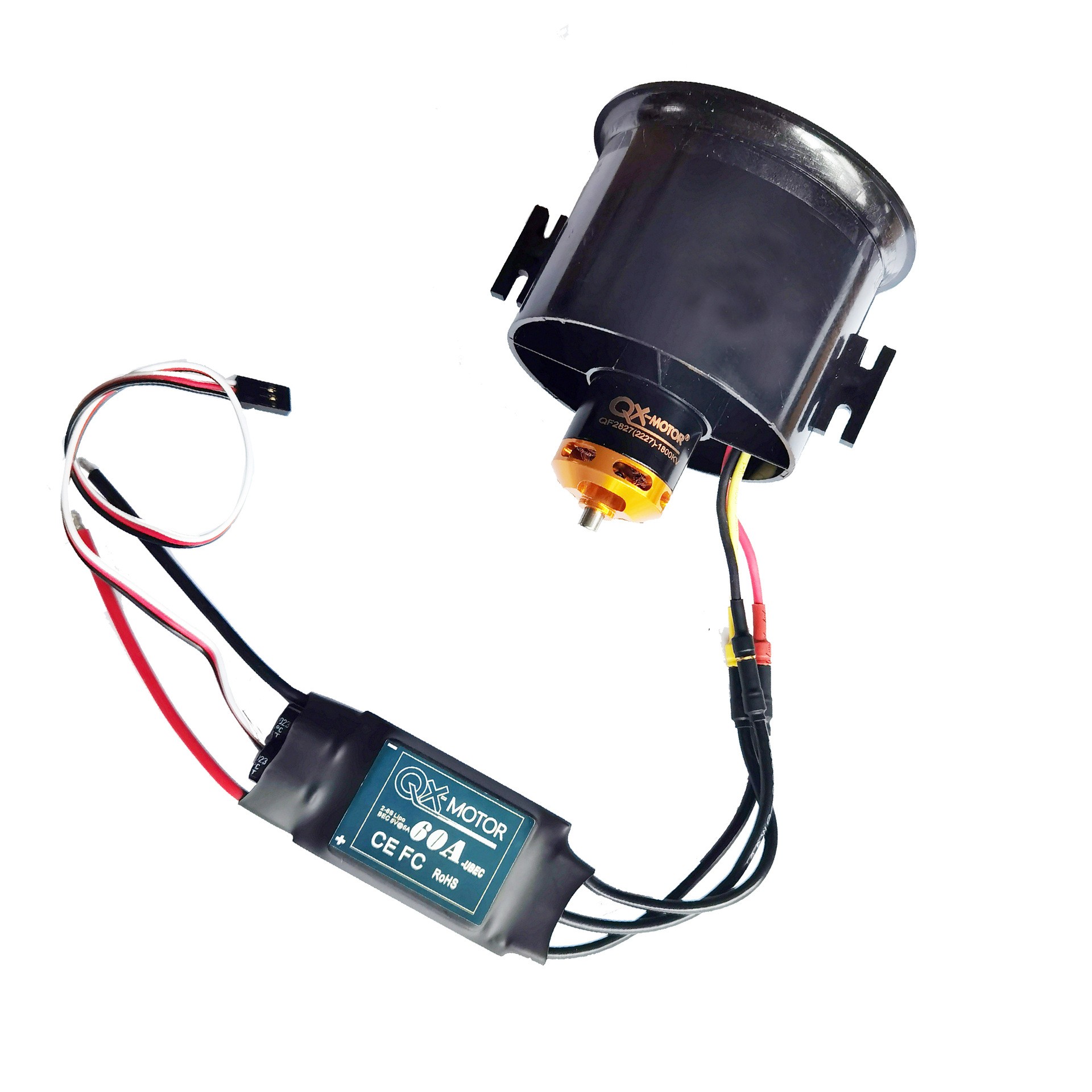70mm EDF 2827 Brushless Motor set with 60A ESC - QX-MOTOR