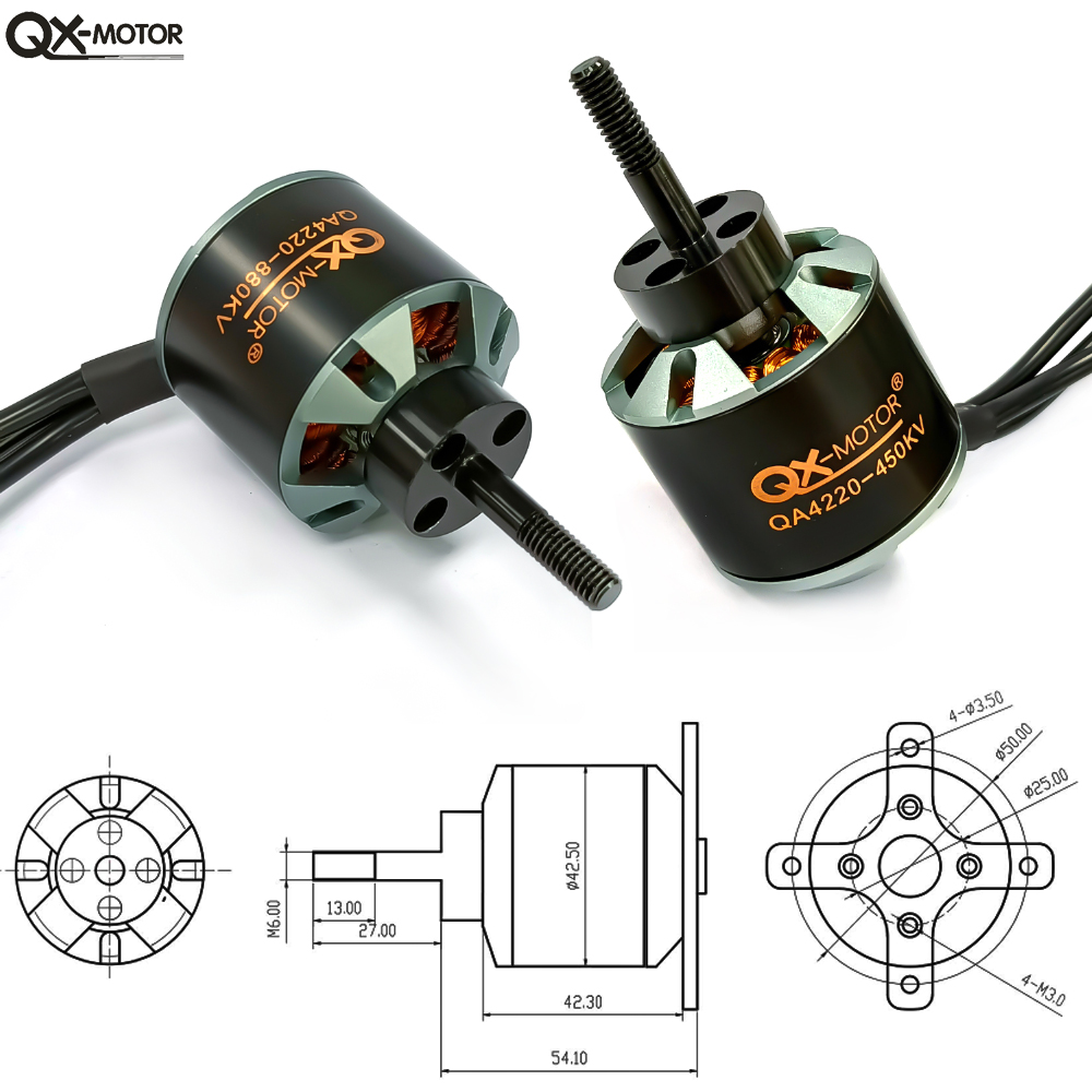 QX-MOTOR QA4220 4250 3520 Brushless Motor for RC Fixed Wing Drone ...