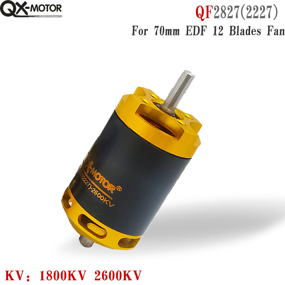 QX-Motor Brushless Motor QF2827 1800KV 2600KV Brushless Motor For 70mm ...