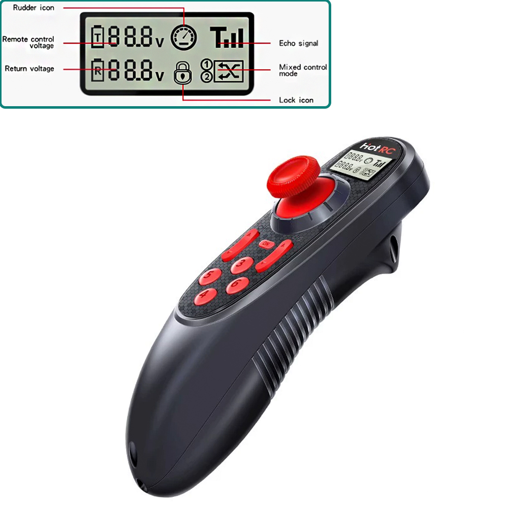 HOTRC DS600 6CH 2.4GHz Remote Controller with F-06A 6 Channel Receiver ...